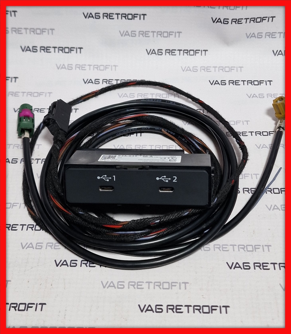 Mufa Port USB C Android Auto APP Connect MIB Audi A4 B9 A5 F5 Q5 FY