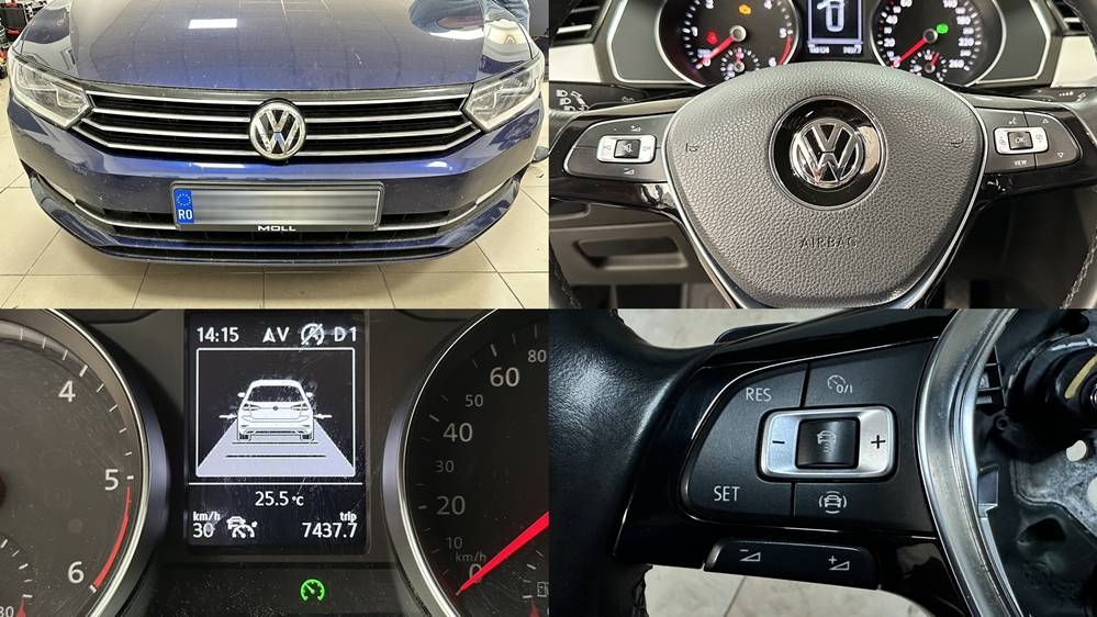 VW Passat B8 2018 Instalare Codare Activare ACC Distronic Adaptive ...