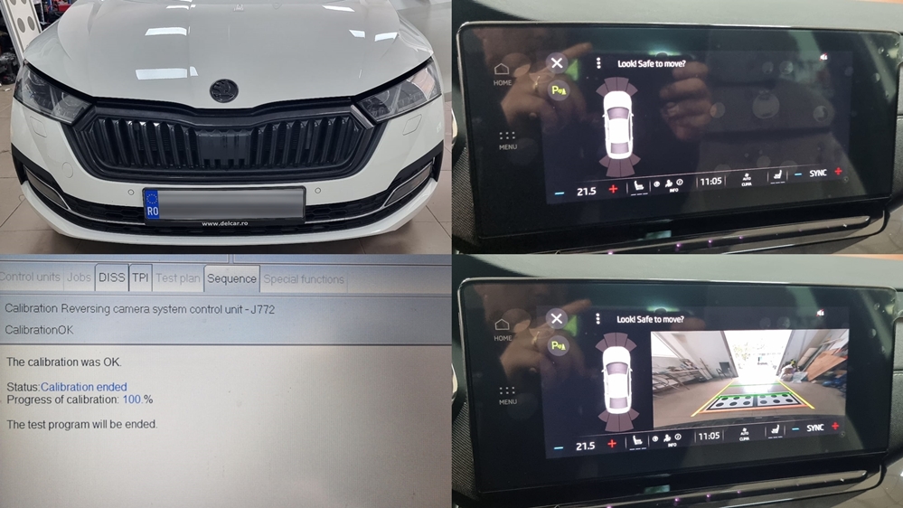 Skoda Octavia 4 IV 2021 Codare Calibrare Parametrizare Camera Spate ...