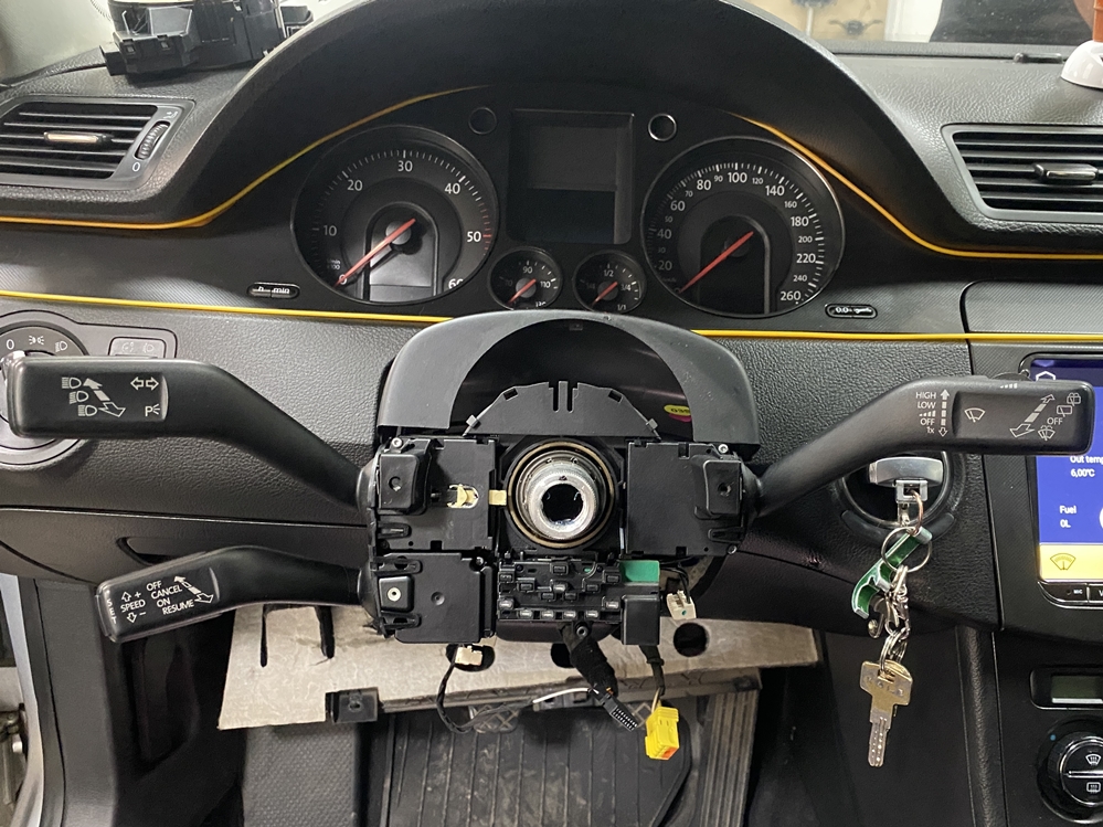 VW Passat B6 2006 Instalare Comenzi Activare Pilot Automat Tempomat ...