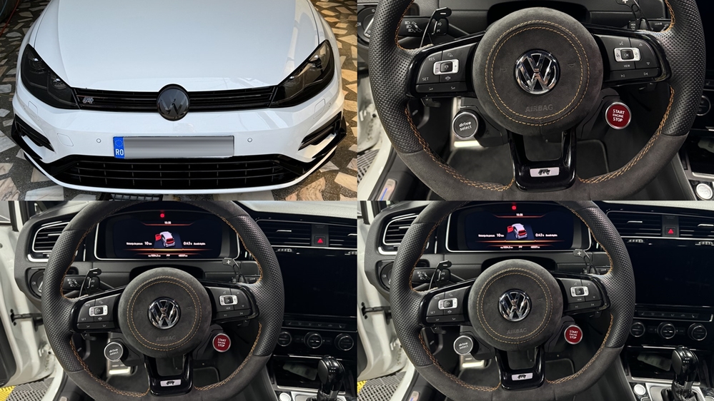 VW Golf 7 R 2018 Instalare Modul Volan Butoane Pornire Motor Drive Mode ...