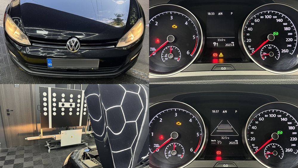 VW Golf 7 VII 2016 Calibrare Senzor Radar ACC Distronic Adaptive Cruise ...