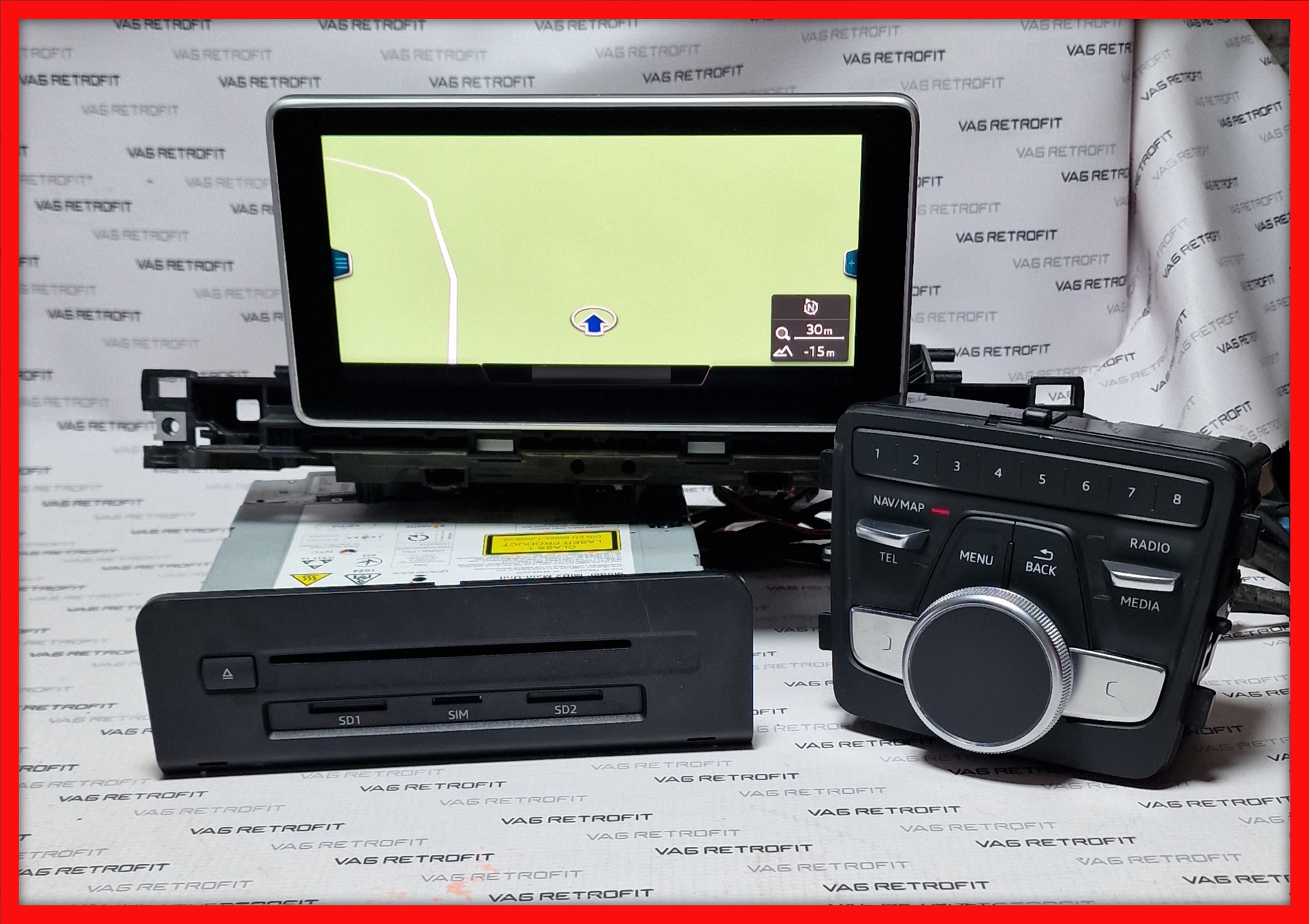 Navigatie Audi A4 B9 A5 F5 Q5 FY MMI Plus MIB2 High HARMAN Display ...