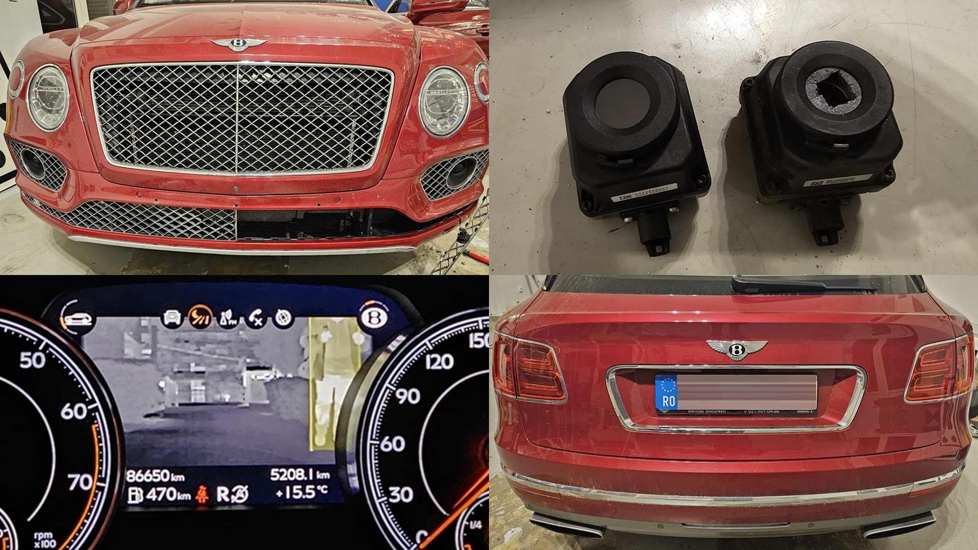 Bentley Bentayga 2017 Inlocuire Camera Night Vision Calibrare Sistem ...