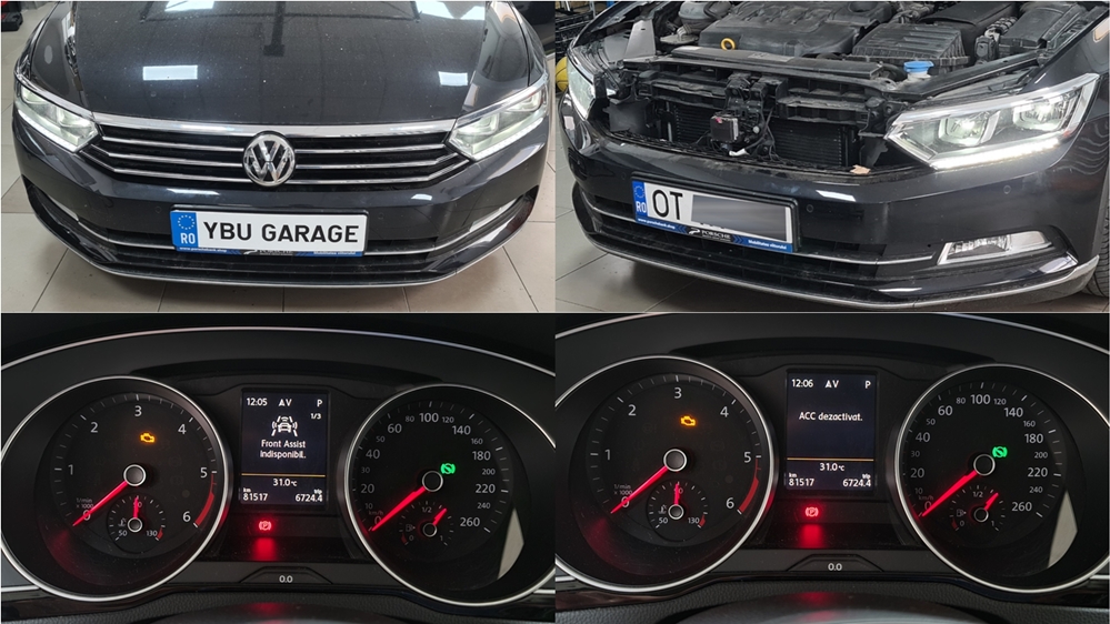Calibrare Radar ACC Set Reparatie ACC Front Assist Indisponibil Passat ...