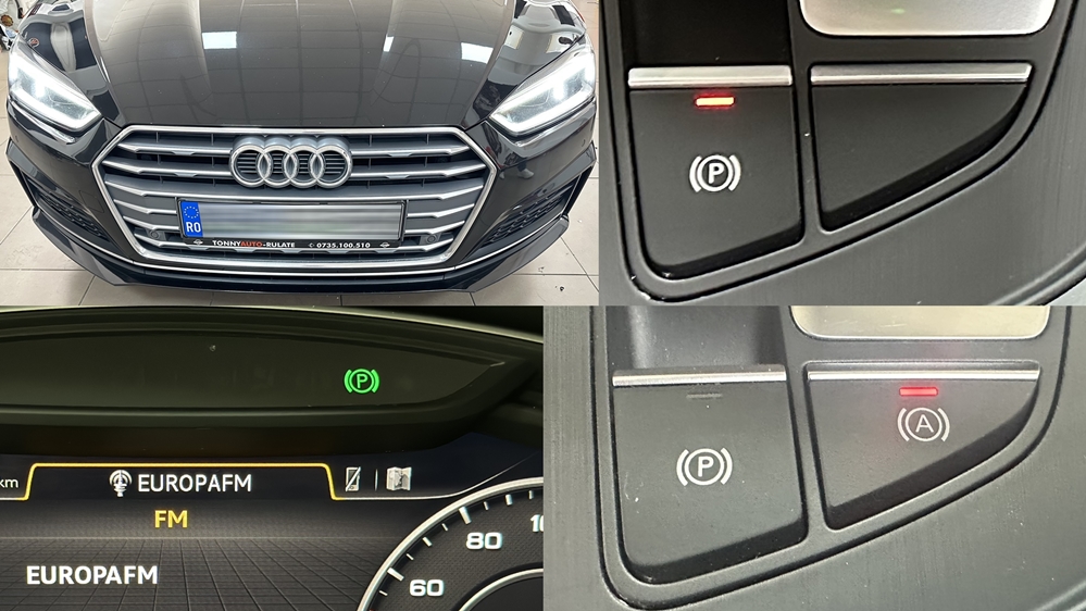 Auto Hold Audi A5 F5 2018 Instalare Activare Buton AutoHold Auto Hold