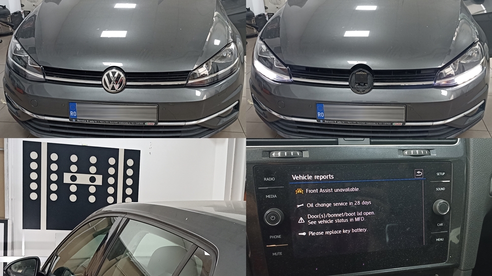 Calibrare Radar ACC VW Golf 7 VII 2019 Remediere Eroare Front Assist ...