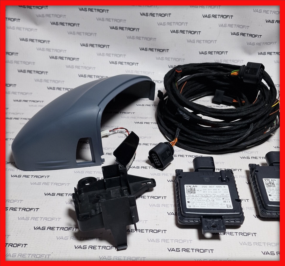 Set Instalare Lane Change Side Assist Blind Spot Rear Trafic Alert VW ...