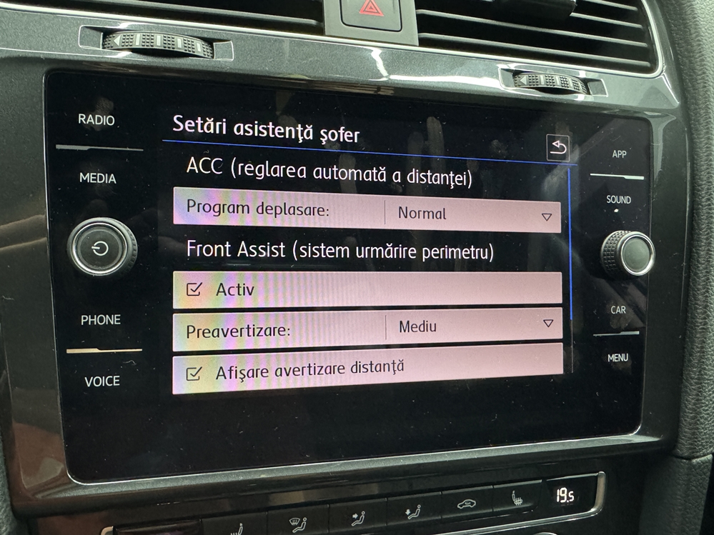 VW Golf 7 VII 2019 Instalare Activare Codare ACC Adaptive Cruise ...